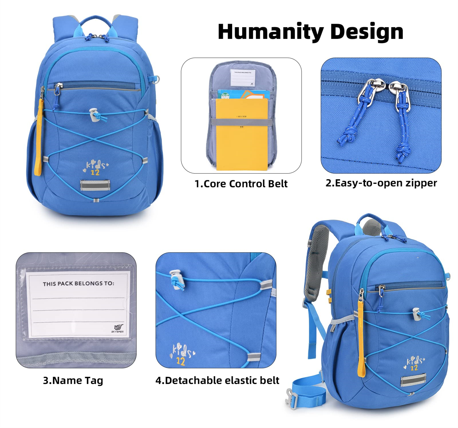 Children backpack for hiking and school