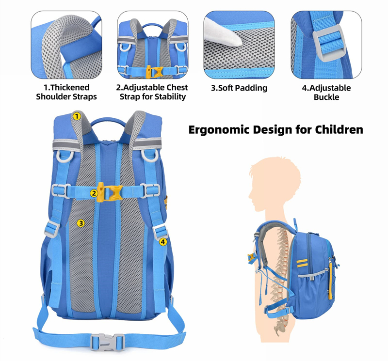 Children backpack for hiking and school